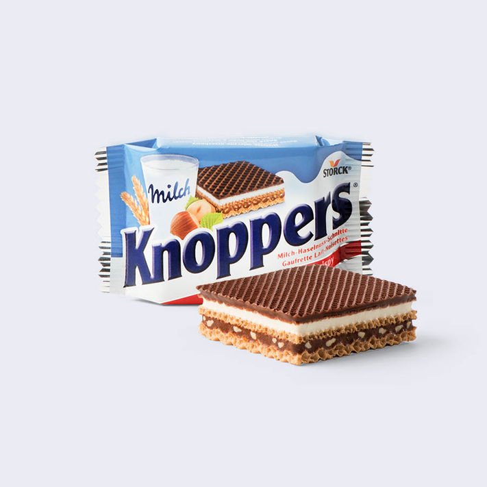 Knoppers Milk & Hazelnut Wafer 25 g – Snaxies